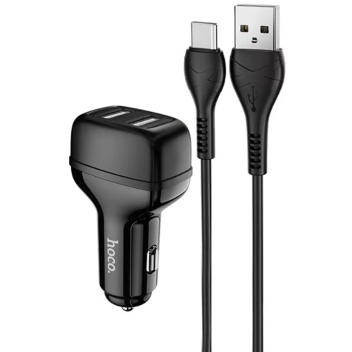 АЗУ HOCO Type-C 2.4A USB Z36 black - купить в Луганске в магазине Xtel