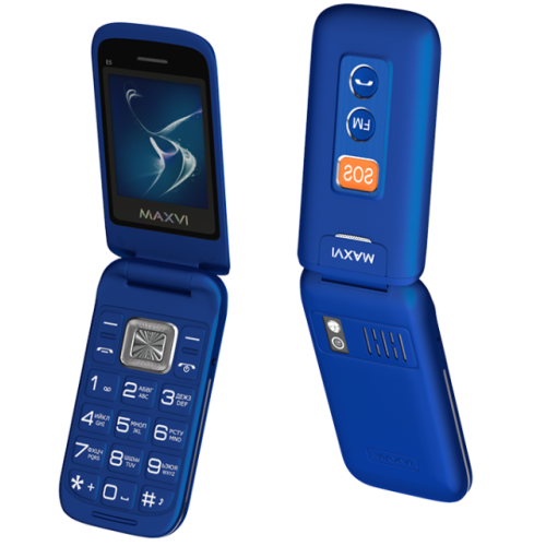Моб.телефон Maxvi E5 up Blue - купить в Луганске в магазине Xtel